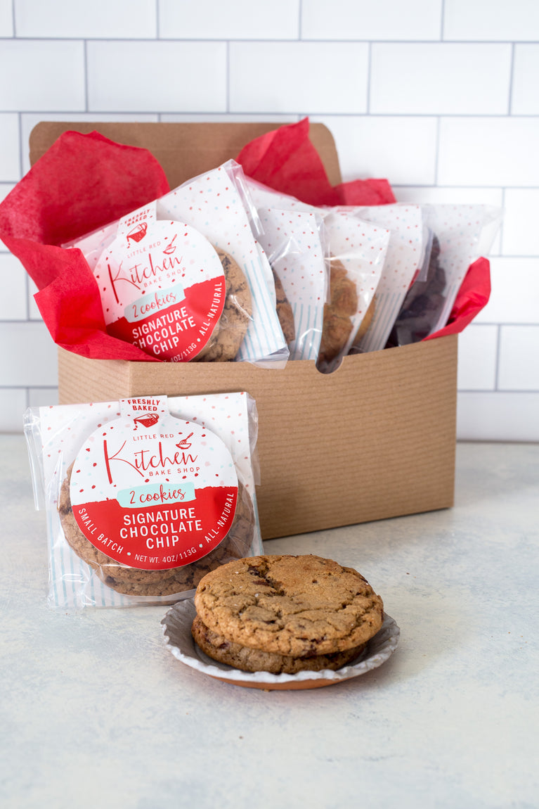 Signature Chocolate Chip Cookies – Little Red Kitchen Bake Shop